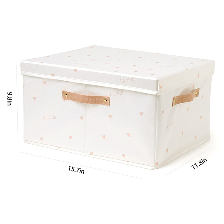 Beige beautiful fabric storage box | Storage Bins Wholesale