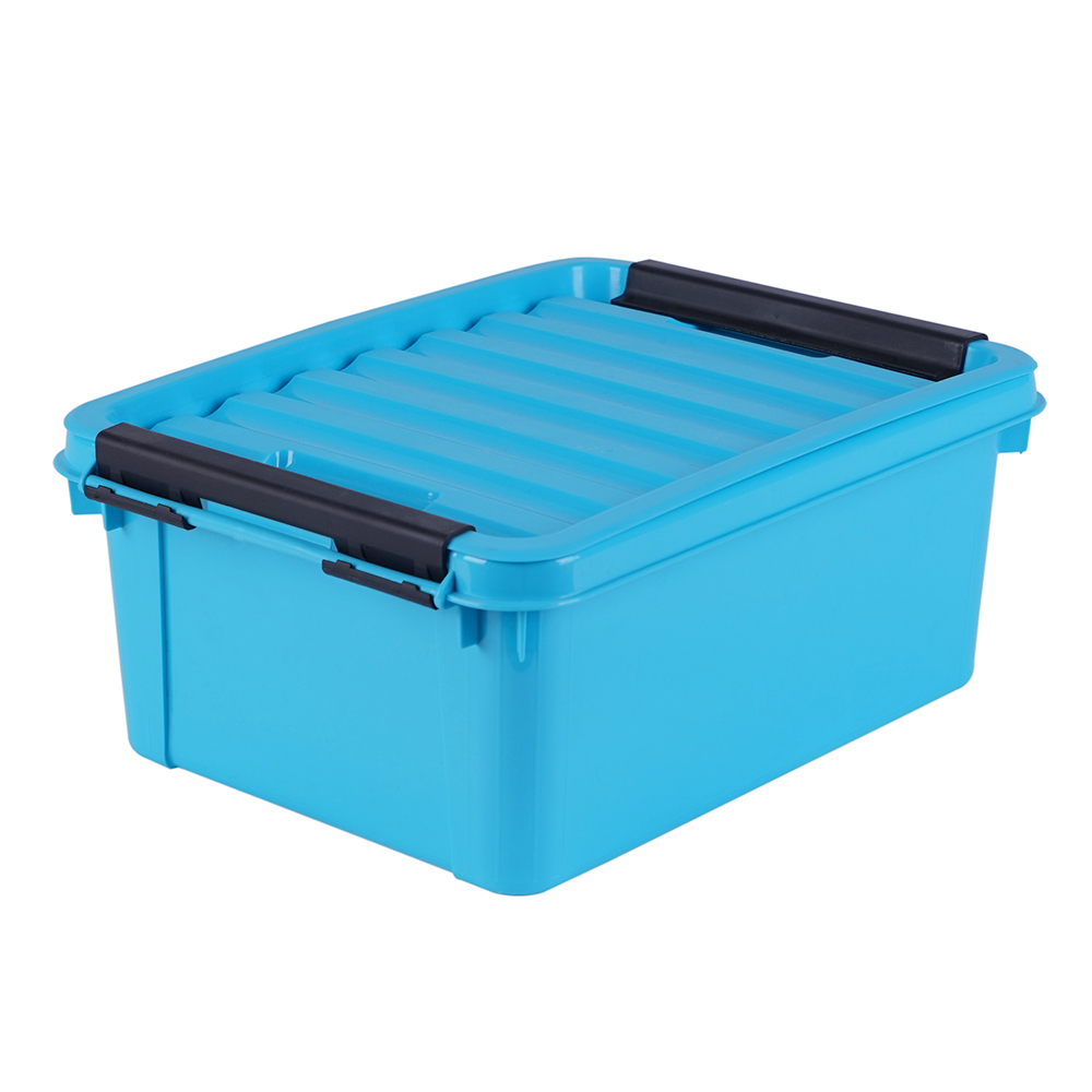 Coloured plastic storage box with lid | Storage Bins Wholesale
