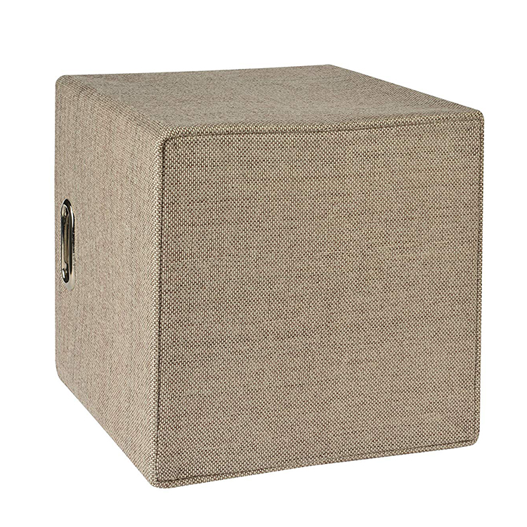 Foldable heavy duty burlap storage box | Storage Bins Wholesale