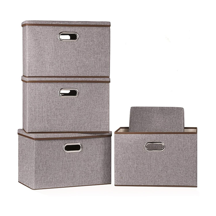 Linen fabric decorative storage box | Storage Bins Wholesale
