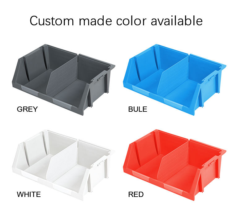 Heavy-duty plastic stackable storage bins | Storage Bins Wholesale