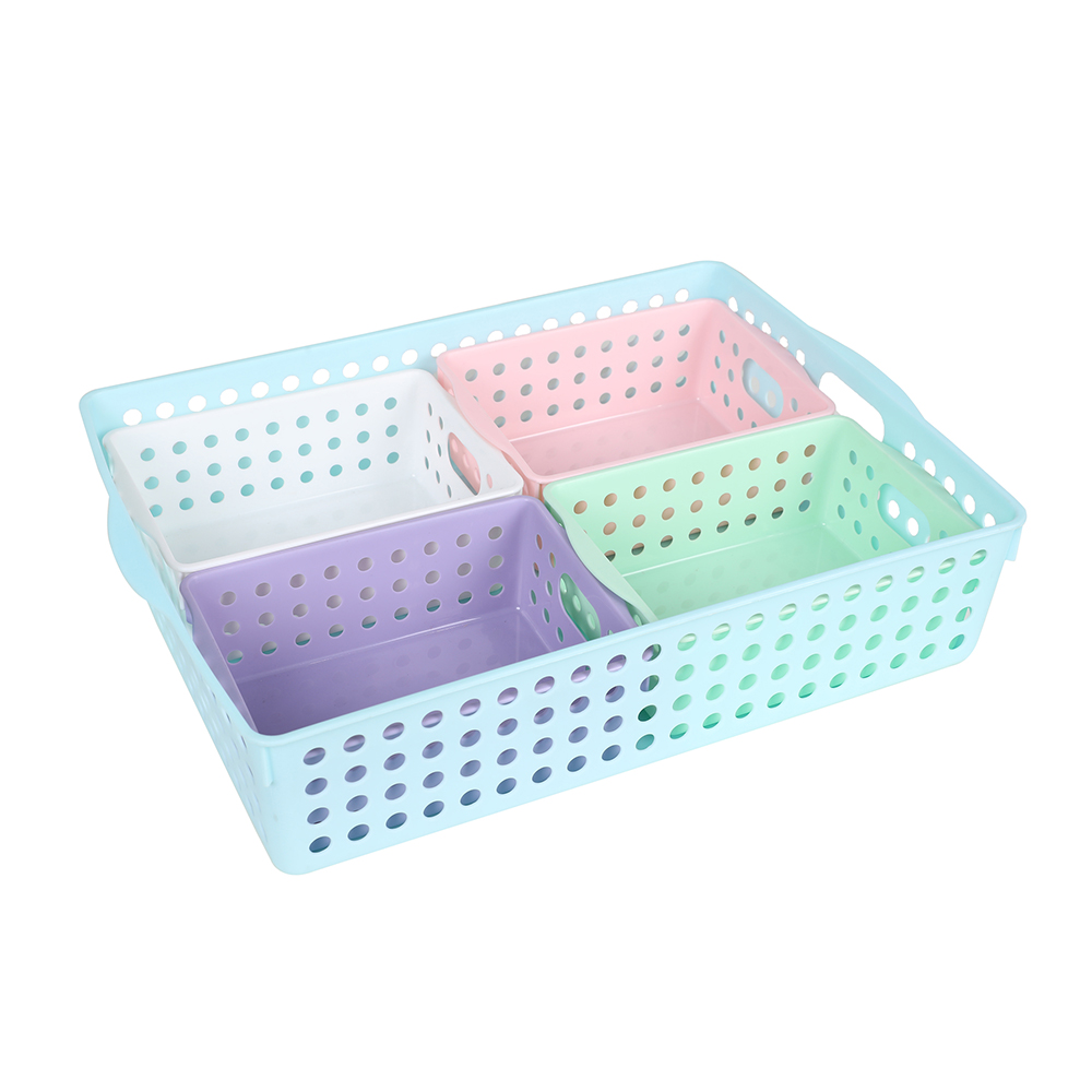 Small colorful plastic storage basket | Storage Bins Wholesale