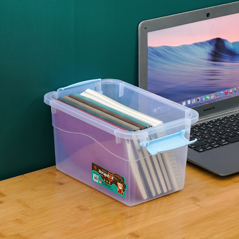 Small transparent plastic storage box for office | Storage Bins Wholesale