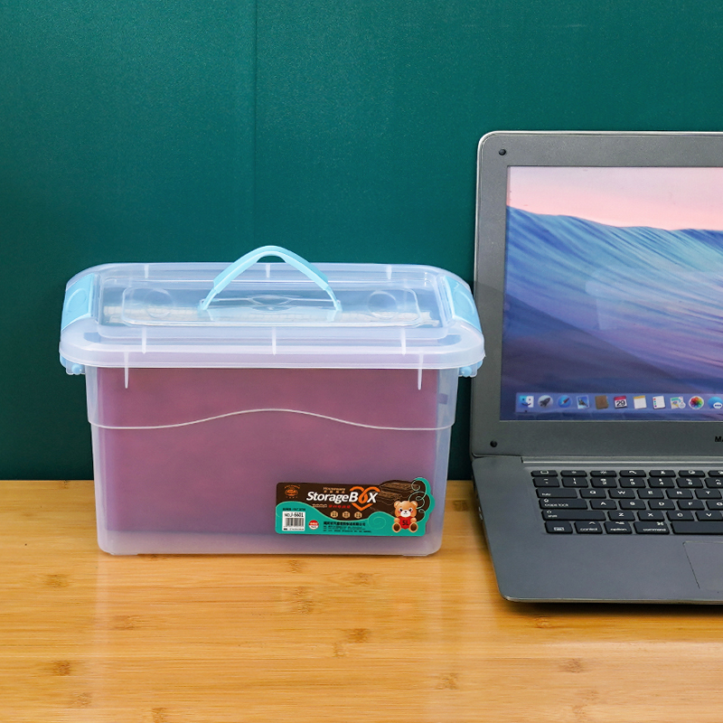 Small transparent plastic storage box for office | Storage Bins Wholesale