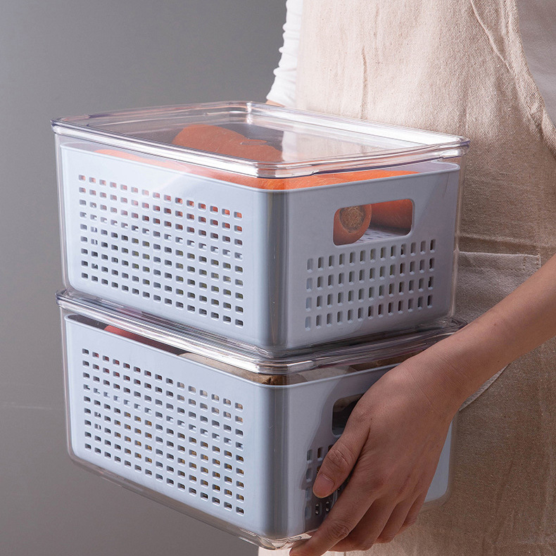 Split design refrigerator storage box | Storage Bins Wholesale