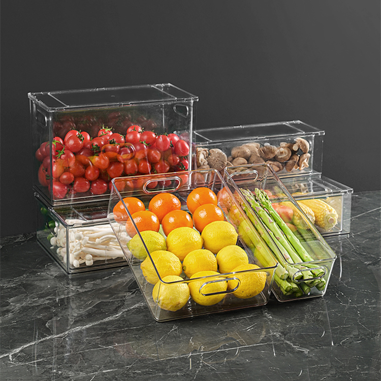 Transparent home stackable storage bins | Storage Bins Wholesale
