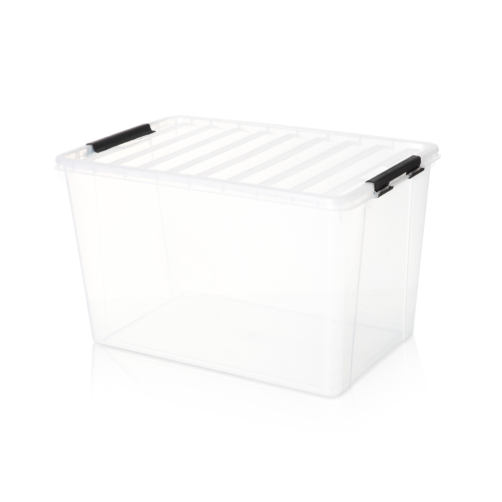 White transparent plastic storage bins | Storage Bins Wholesale