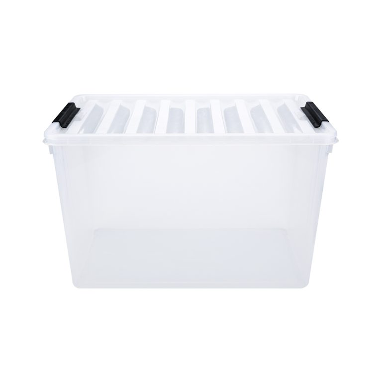 White transparent plastic storage bins | Storage Bins Wholesale